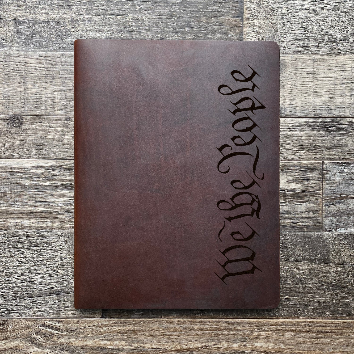 We The People - Pre-Engraved - Leather Folder – Murdy Creative Co.