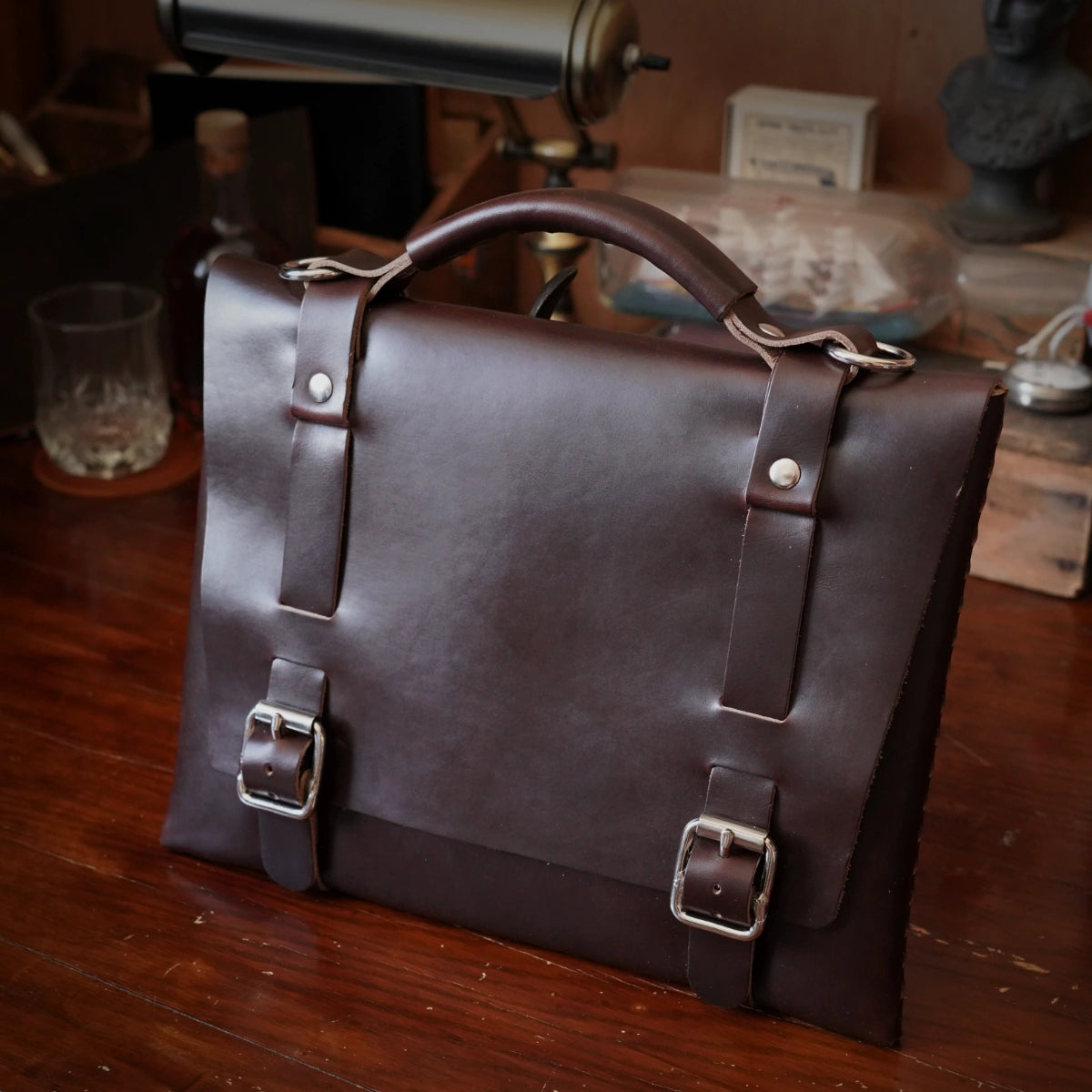 PRE-SALE Kennedy Leather Briefcase – Murdy Creative Co.