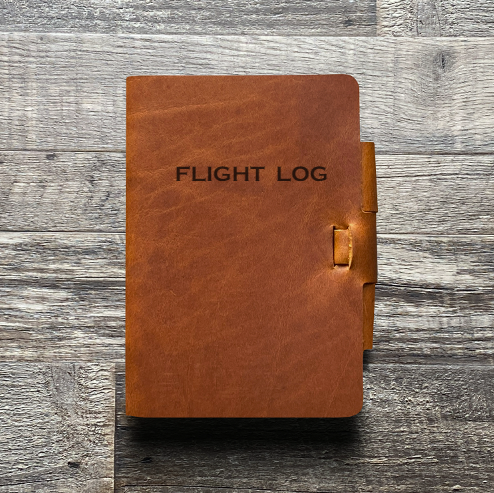 Flight Log - Mini Cut - Refillable Leather Journal – Murdy Creative Co.