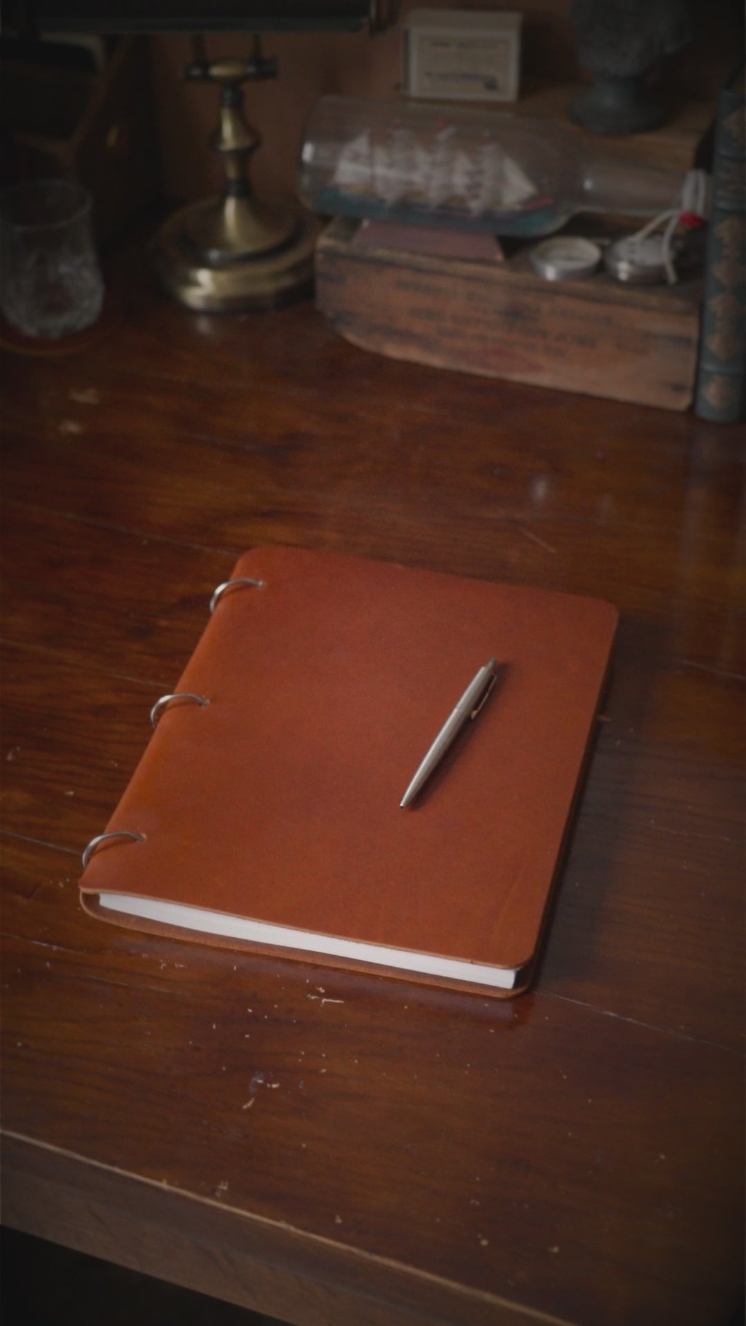 Slim Cut - Refillable Leather Binder – Murdy Creative Co.