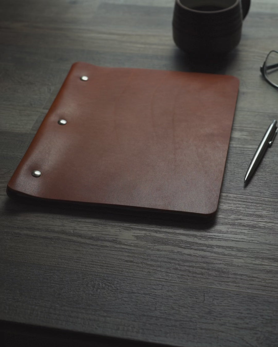 Slim Cut - Refillable Leather Binder – Murdy Creative Co.