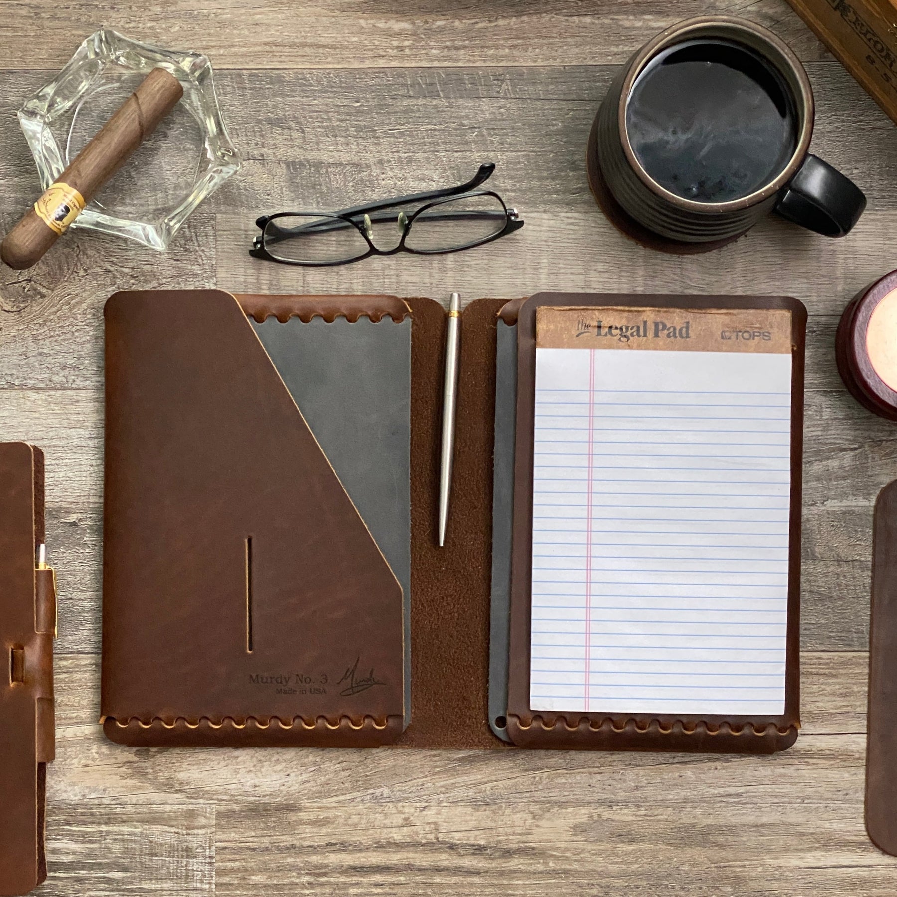 Travel Cut - Refillable Leather Folio – Murdy Creative Co.